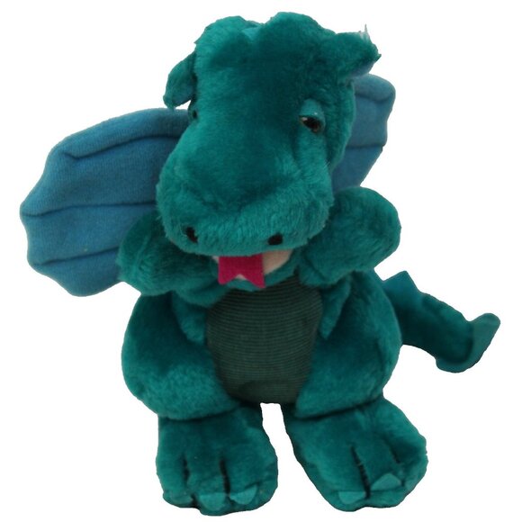 Dakin | Toys | Vtg 983 Dakin Teal Green Dragon Plush Stuffed Toy 9 ...